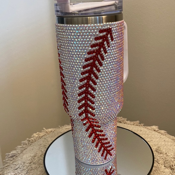 Other | New Stainless Crystal Embellished Baseball Cup | Poshmark